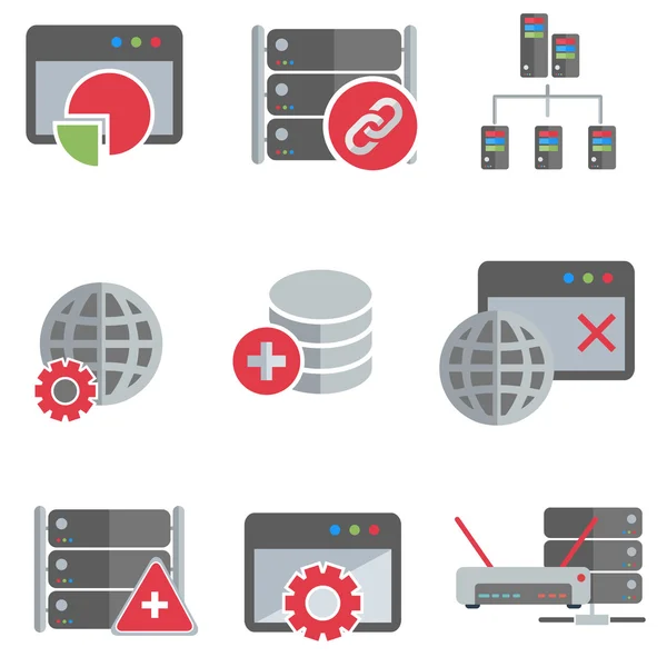 Database server and networking icons Stock Vector Image by ©royalty ...