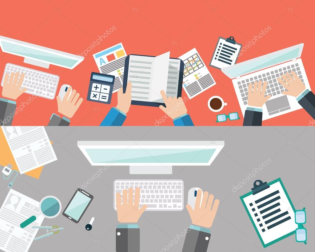 Set of flat design concepts for business — Stock Vector © royalty #91562756 Set of flat design concepts for business — Stock Vector © royalty #91562756