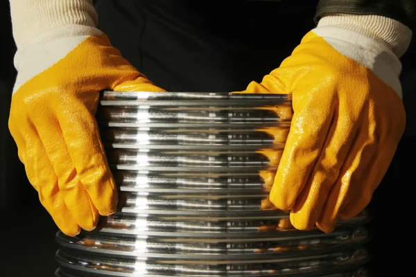 Cylinder and human hand - Stock Image - Everypixel