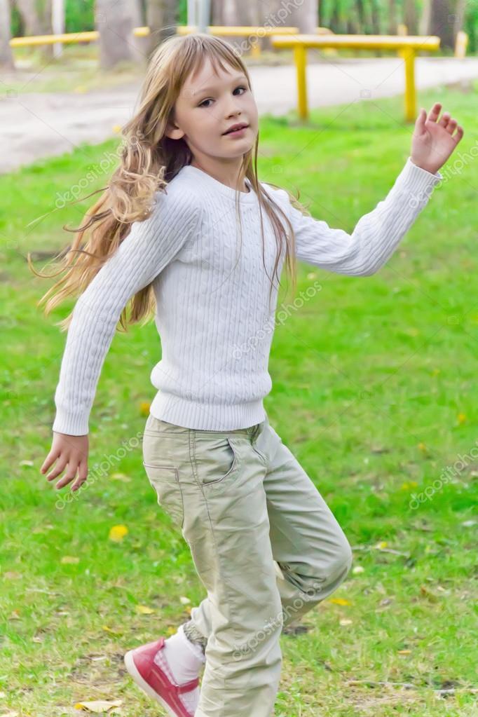 Cute playing girl — Stock Photo © julialine #62943843