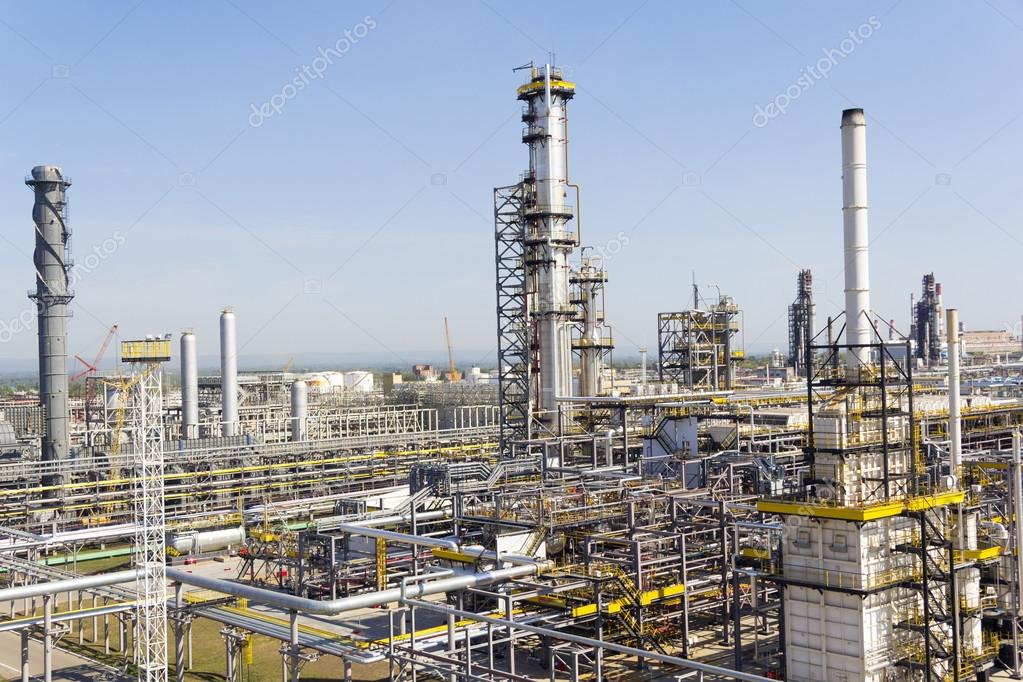Russian refinery complex at summer daylight Stock Photo by ©julialine ...