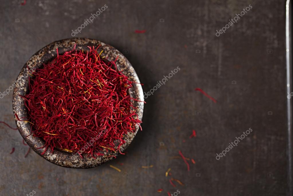 Saffron spice threads Stock Photo by ©lvenks 68084053
