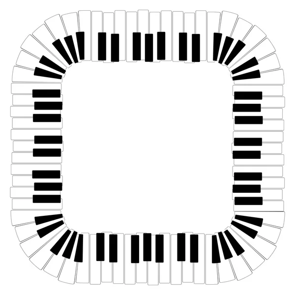 Vector round border of piano keyboard Stock Vector Image by ©dmstudio ...