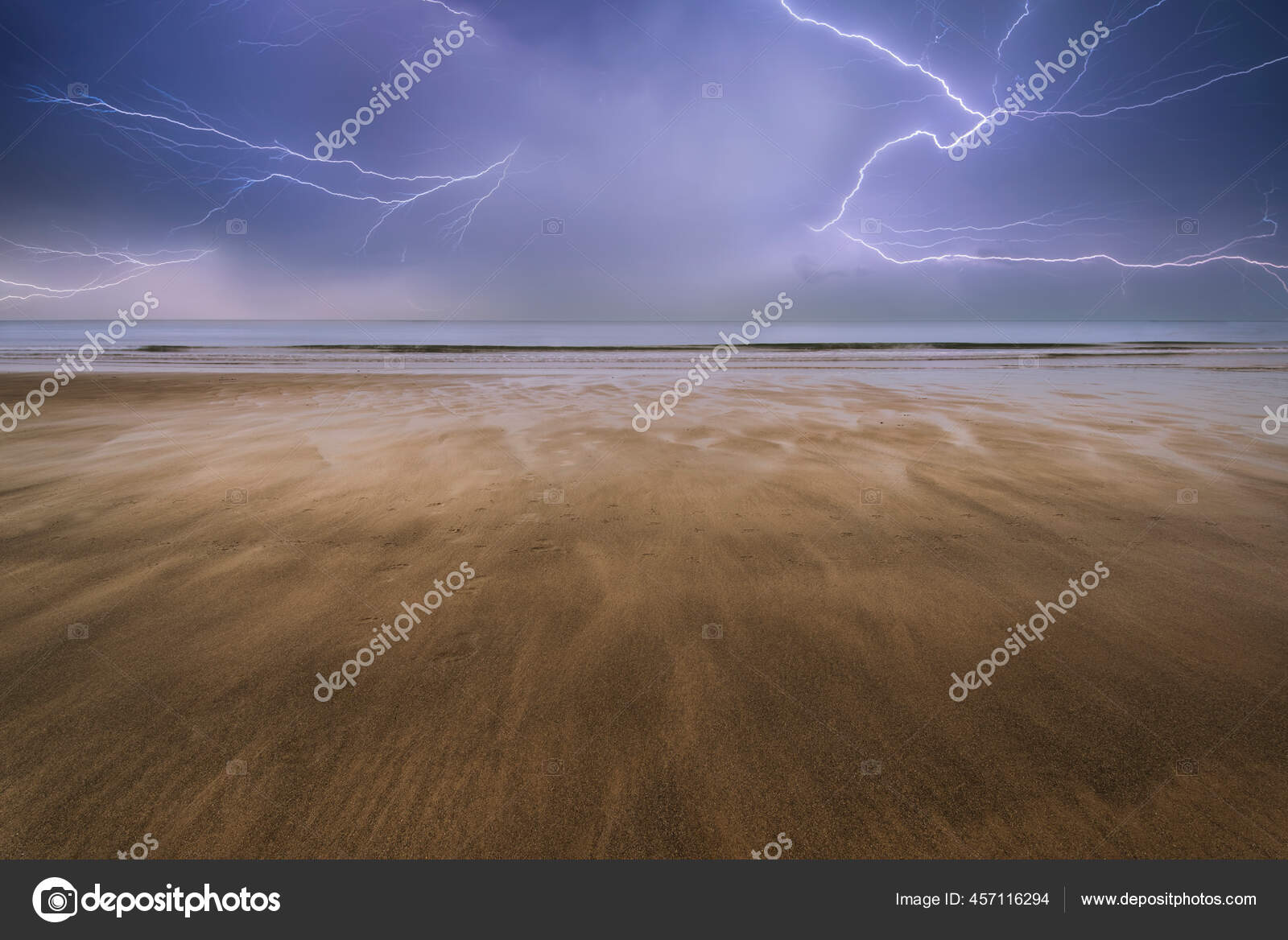 Lightning Beach Photography