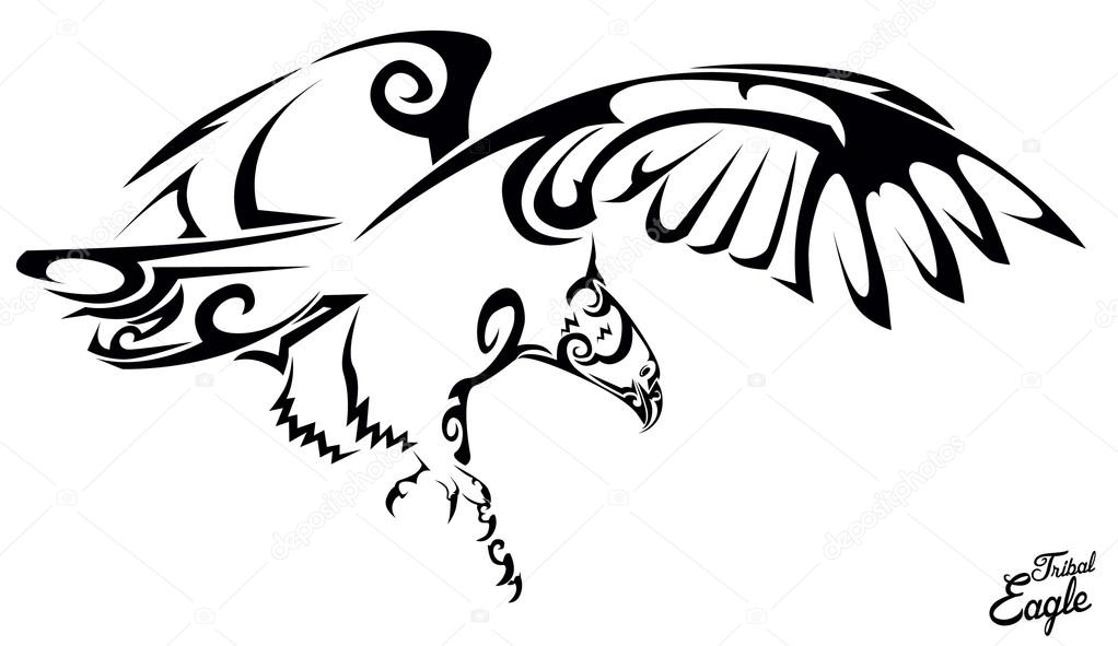 Tribal eagle Stock Vector by ©lindwa 65970241