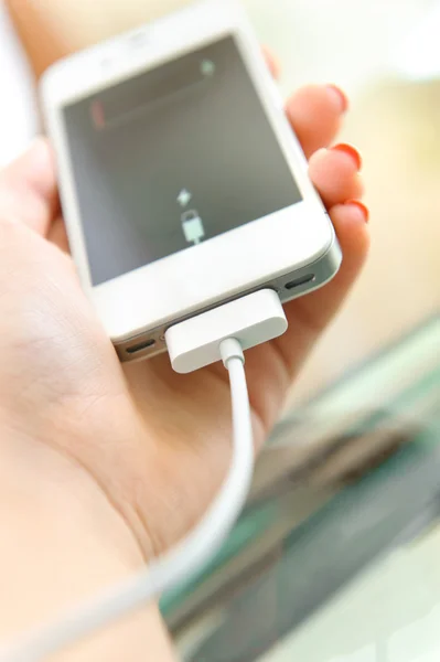 Charging of mobile phone. - Stock Image - Everypixel