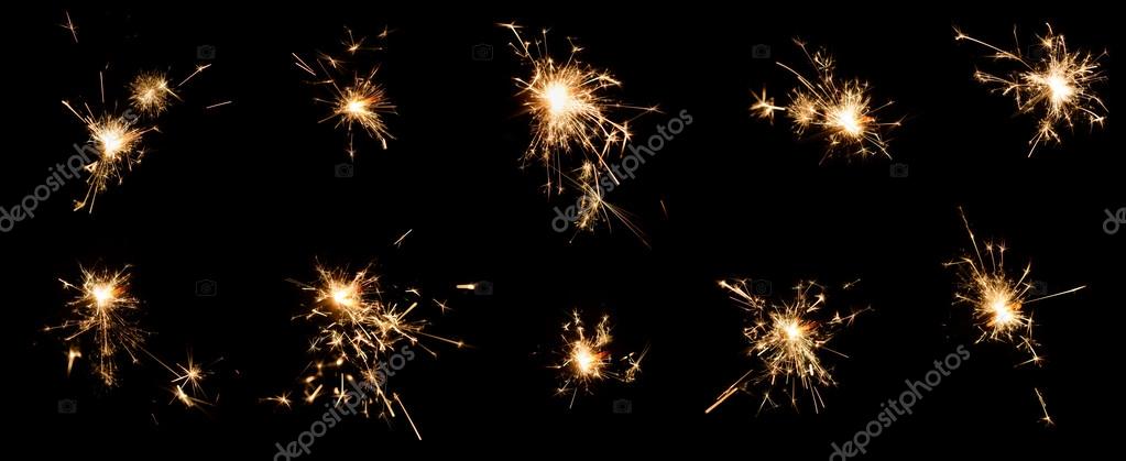 The burning Bengal fire. Set. Stock Photo by ©sokolander 90763634