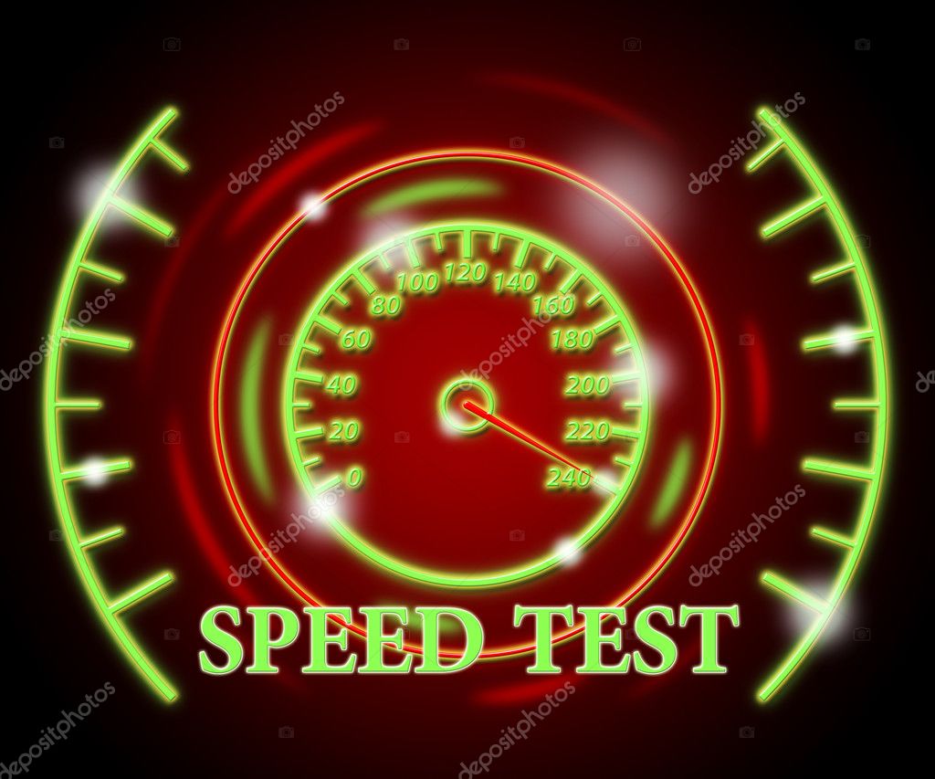 Speed Test Represents Exam Rush And Speeding Stock Photo by ...
