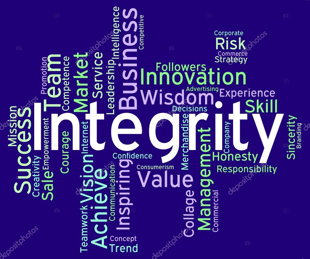 Palabras de Integridad Significa Moralidad y Virtud de Texto ...