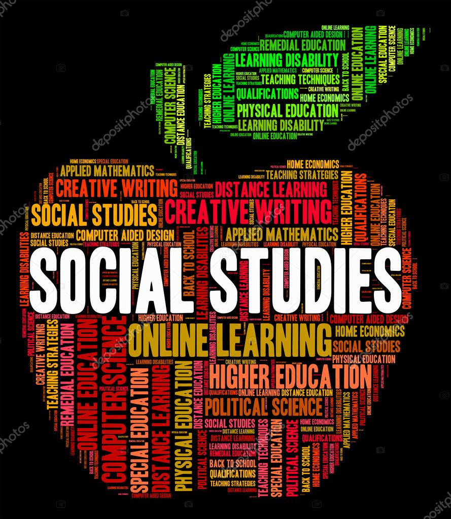 Social Studies Shows Common Studying And Study — Stock Photo ...