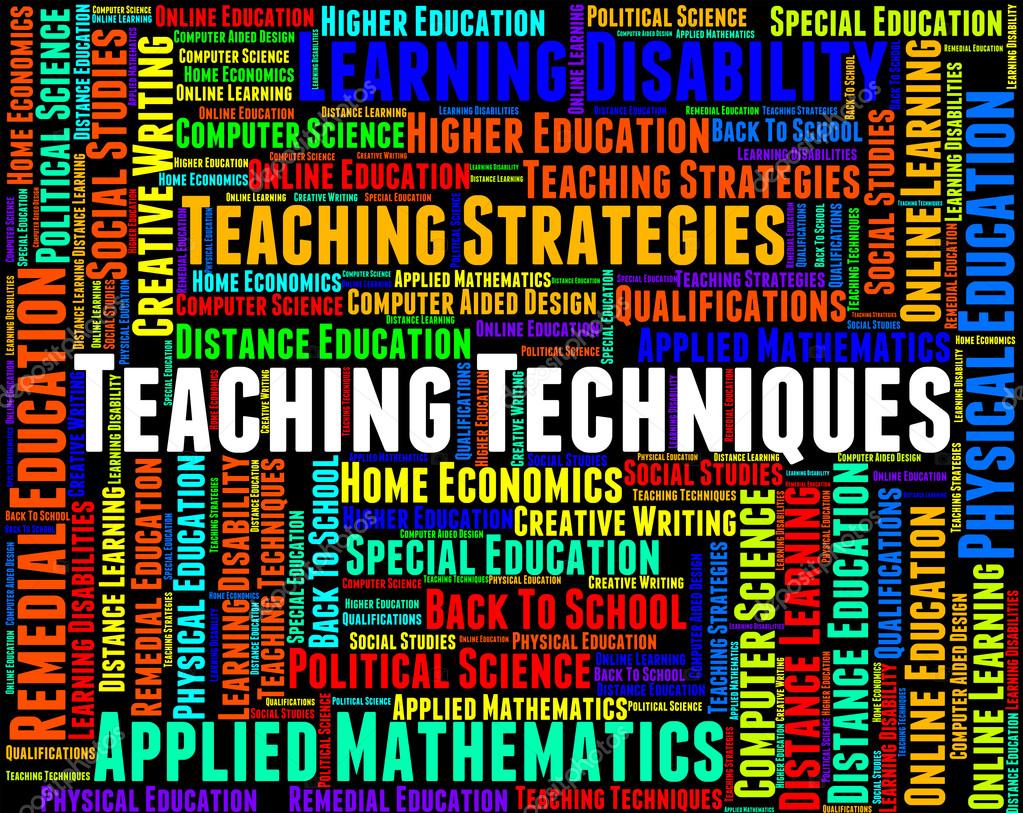 Teaching Techniques Indicates System Teacher And Educate Stock Photo by ...