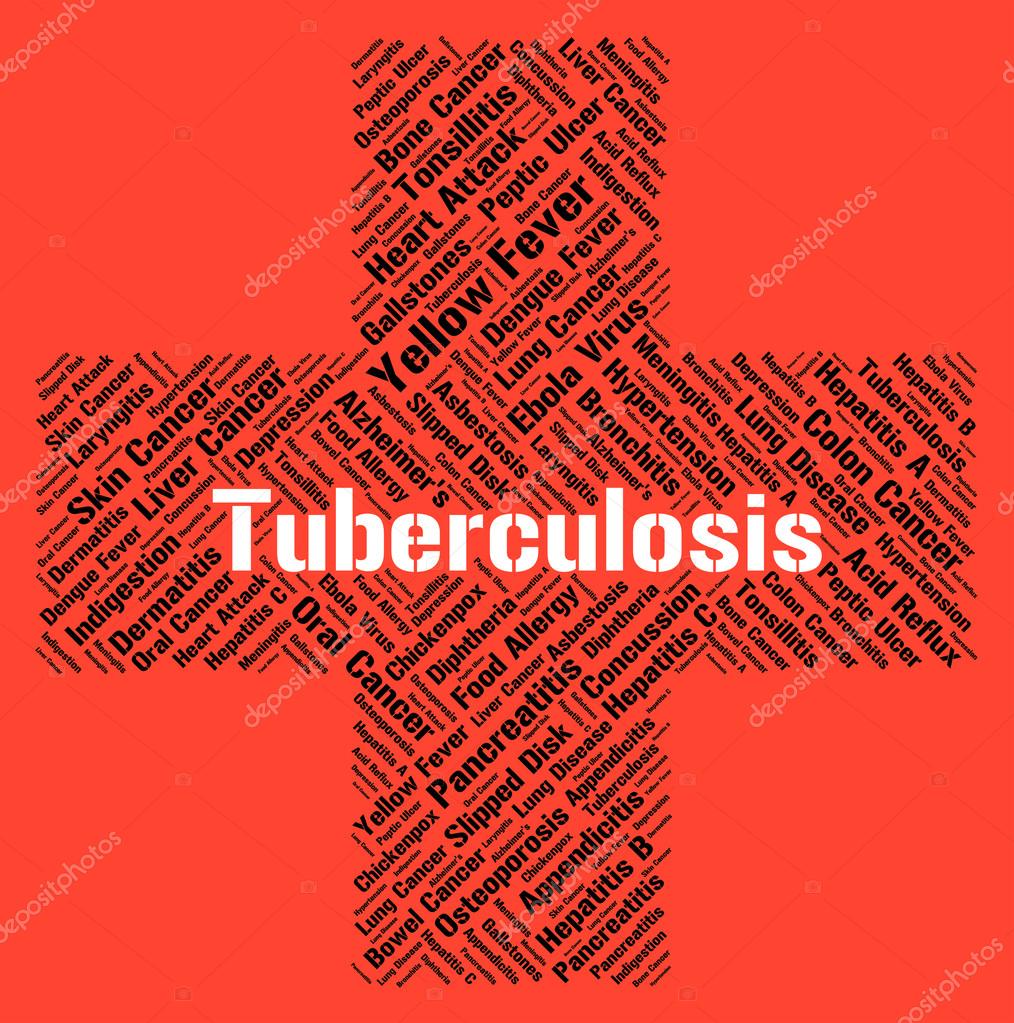 Tuberculosis Word Means Poor Health And Affliction — Stock Photo ...