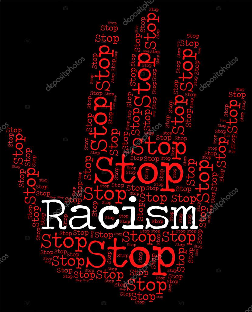Stop Racism Represents Warning Sign And Bigotry Stock Photo by ... Stop Racism Represents Warning Sign And Bigotry Stock Photo by ...
