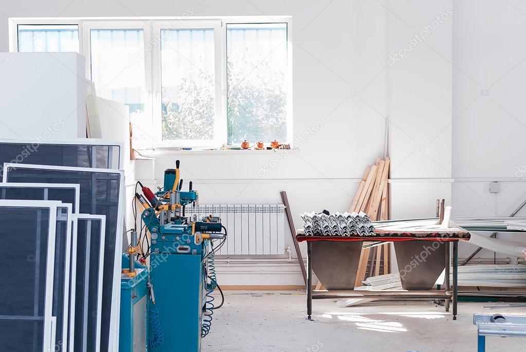 PVC Window Factory Interrior — Stock Photo © alezandro #69866415