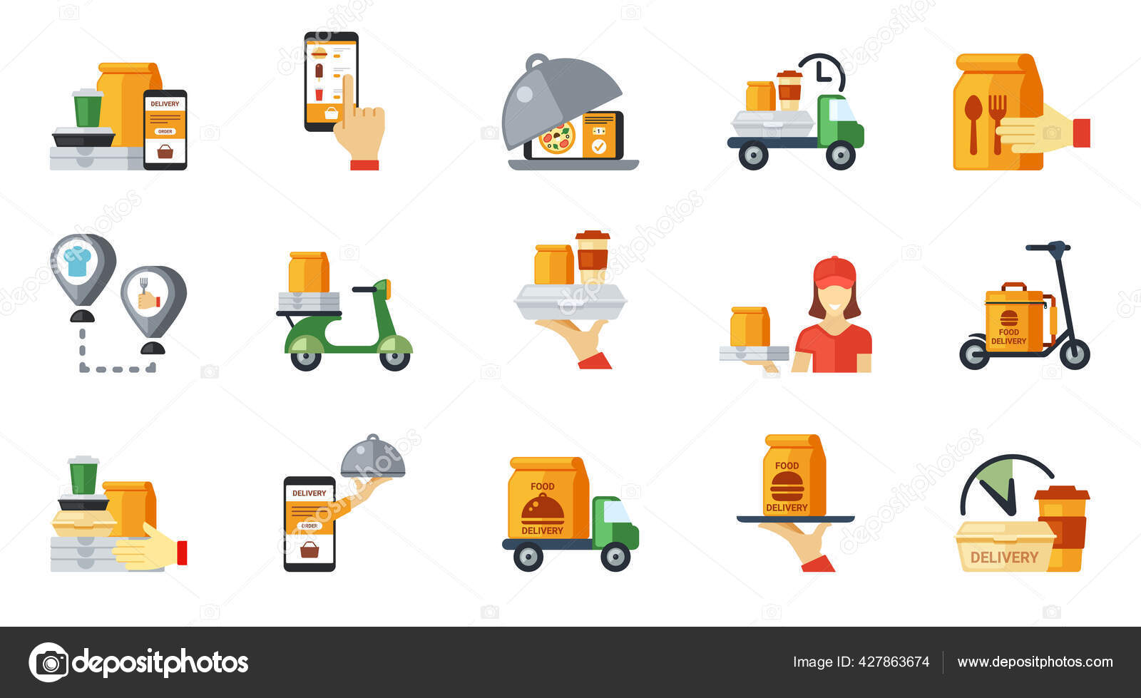 Fast Food Delivery Icon