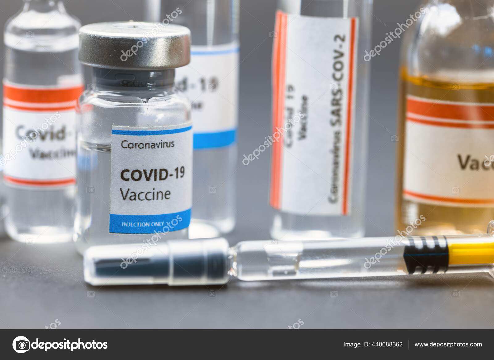 Vaccine Virus Small Bottles Closeup Photo — Stock Photo © svedoliver ...