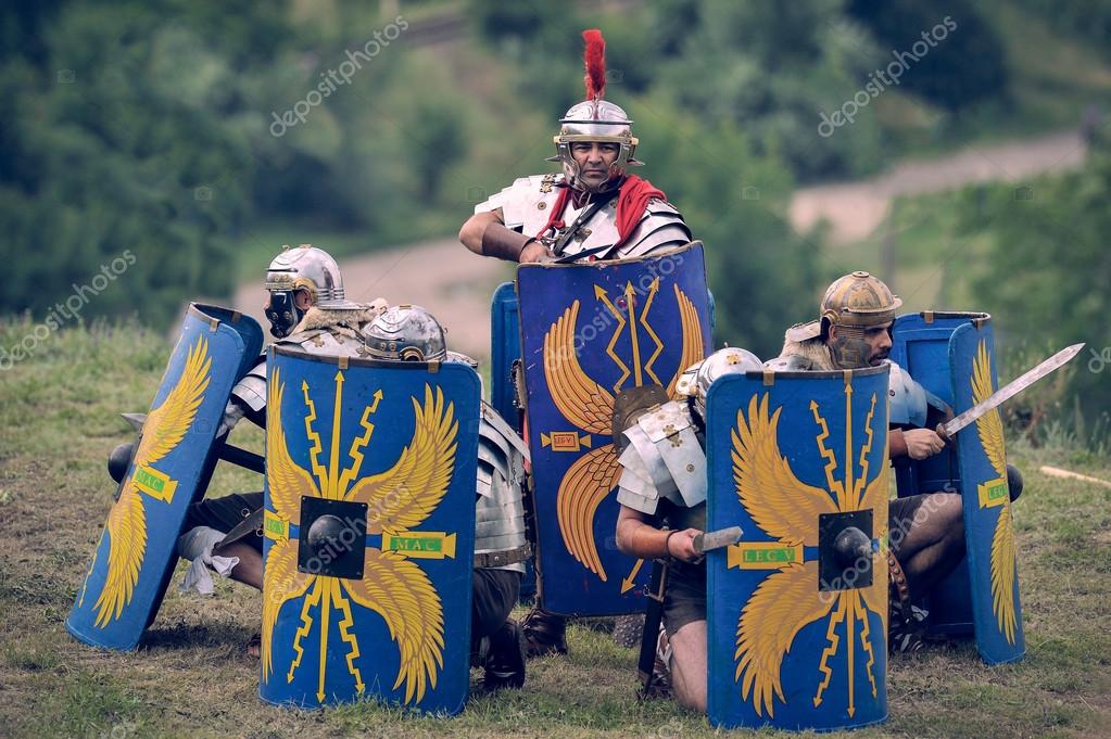 Roman Soldiers In Battle