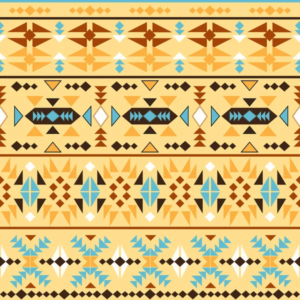 Seamless colorful aztec pattern with birds, flowers and arrow Stock ...
