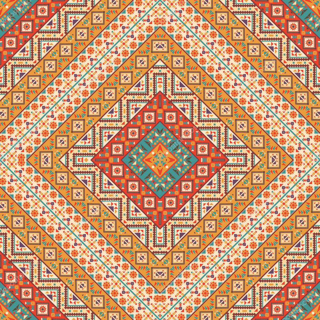 Colorful ethnic pattern — Stock Vector © Smirno #61782691