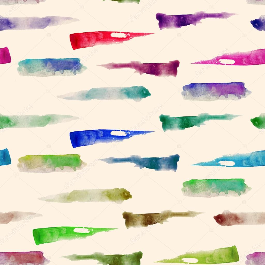 Watercolor brush strokes seamless pattern — Stock Photo © EnginKorkmaz ...