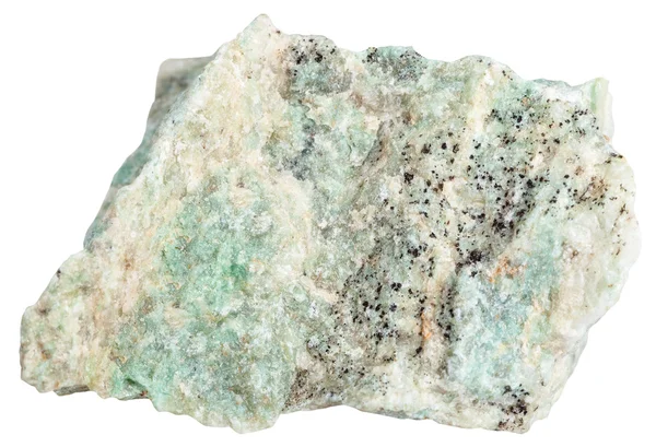 Listvenite (Listwanite) mineral isolated on white ⬇ Stock Photo, Image ...