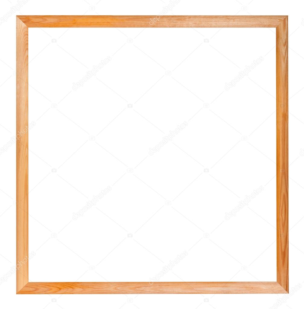 Modern simple square narrow wooden picture frame — Stock Photo ...
