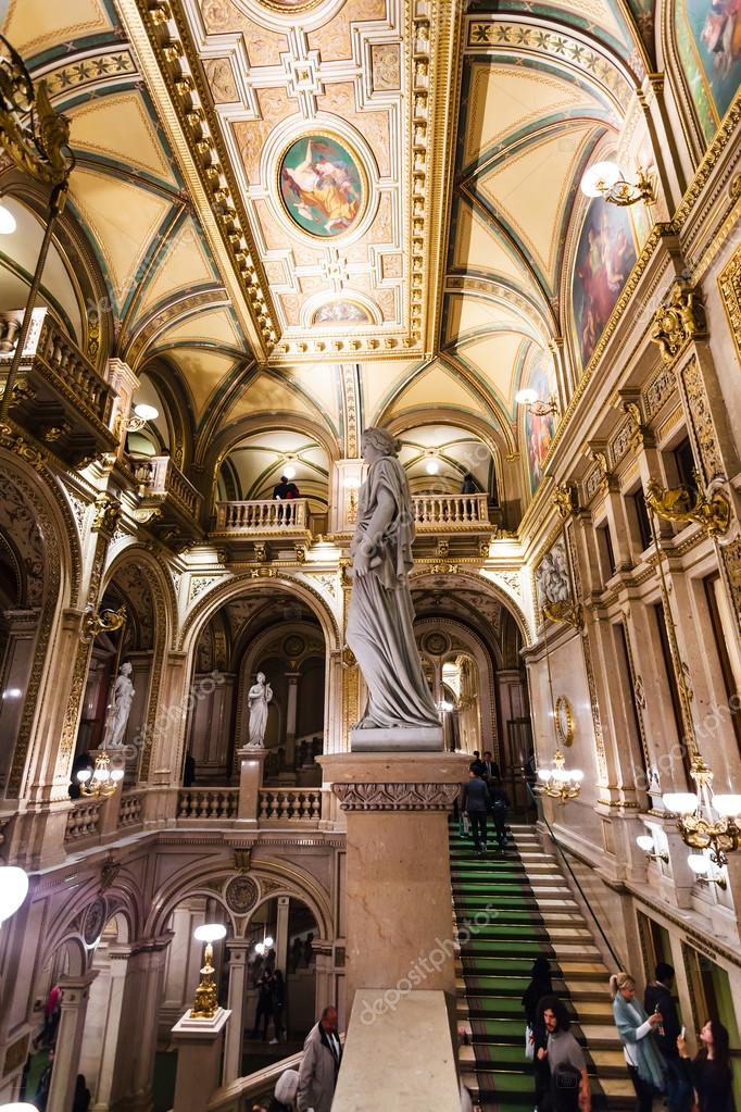Staircase in Vienna State Opera House – Stock Editorial Photo ...