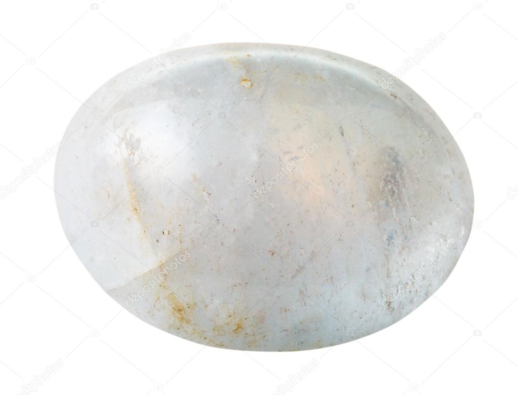 Specimen of White Agate gemstone isolated Stock Photo by ©vvoennyy 96231600