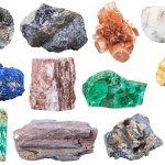 Various mica gemstones and rocks isolated Stock Photo by ©vvoennyy ...