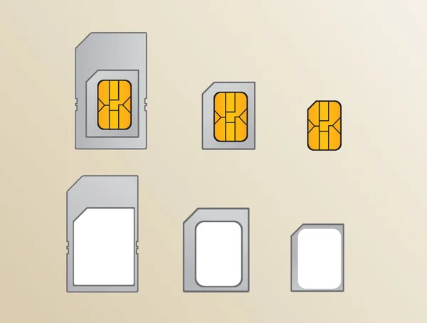 Sim card types Vector Art Stock Images | Depositphotos