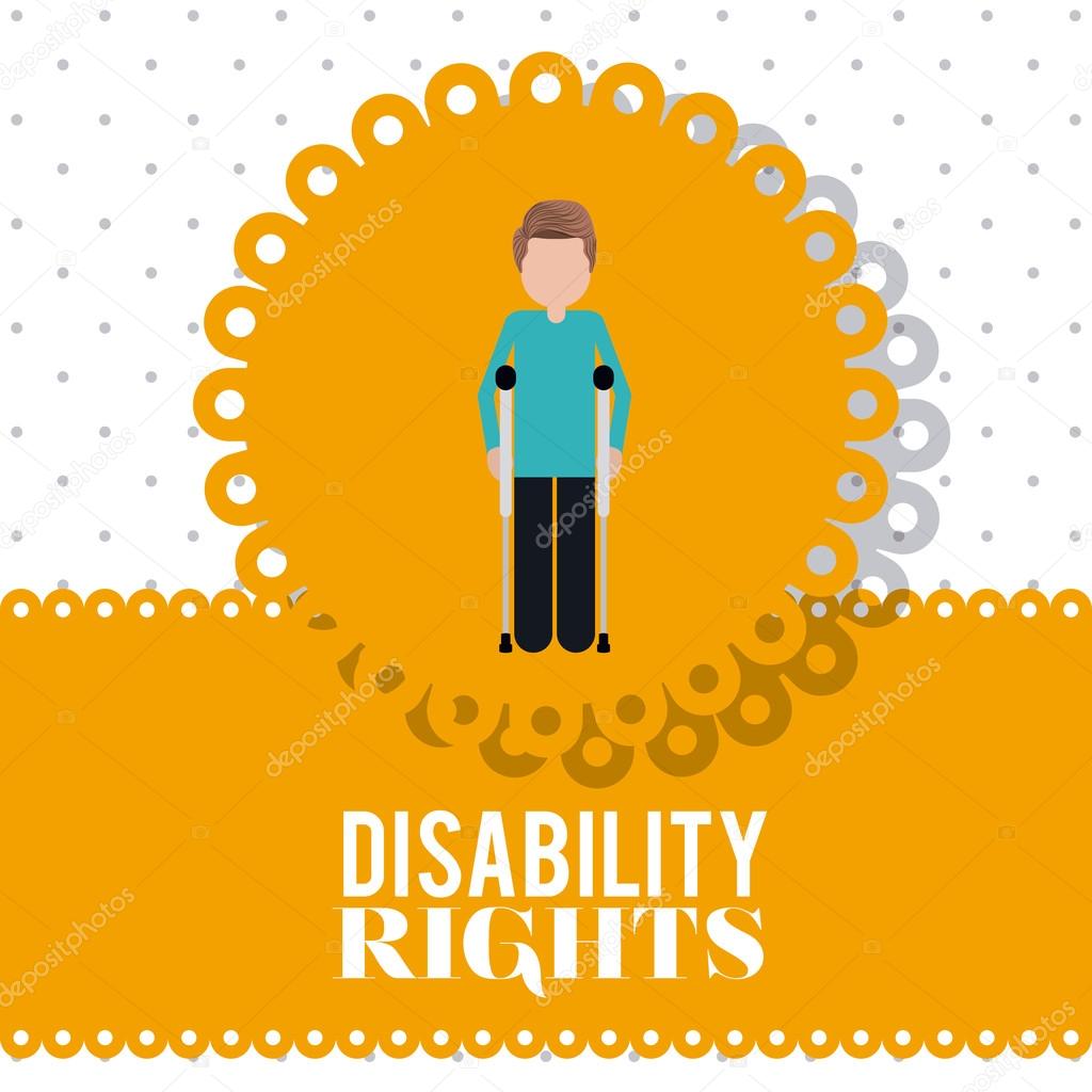 Disability rights design Stock Vector Image by ©grgroupstock #102255228