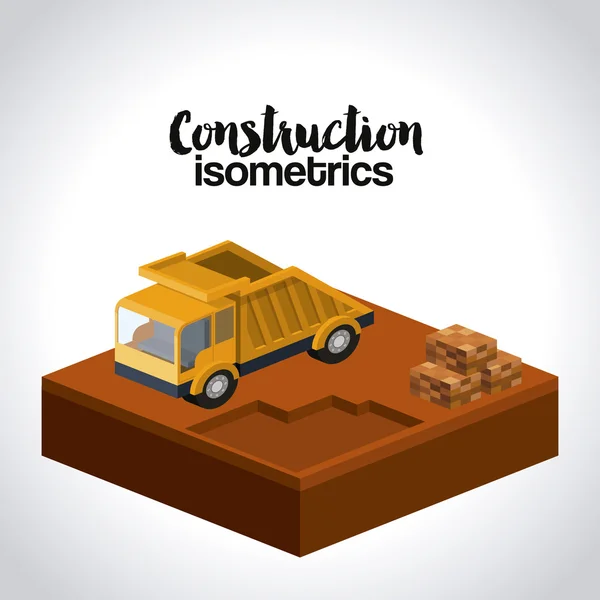 Construction isometric pavement Imágenes Vectoriales, Gráfico Vectorial ...