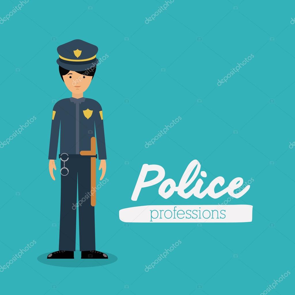 Officer profession design Stock Vector by ©grgroupstock 111775402