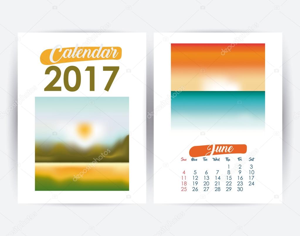 2017 year calendar design Stock Vector Image by ©grgroupstock #121729850