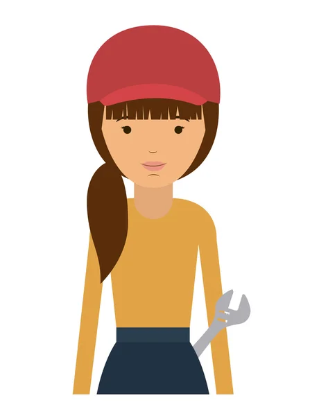 Handy Woman Clipart Image
