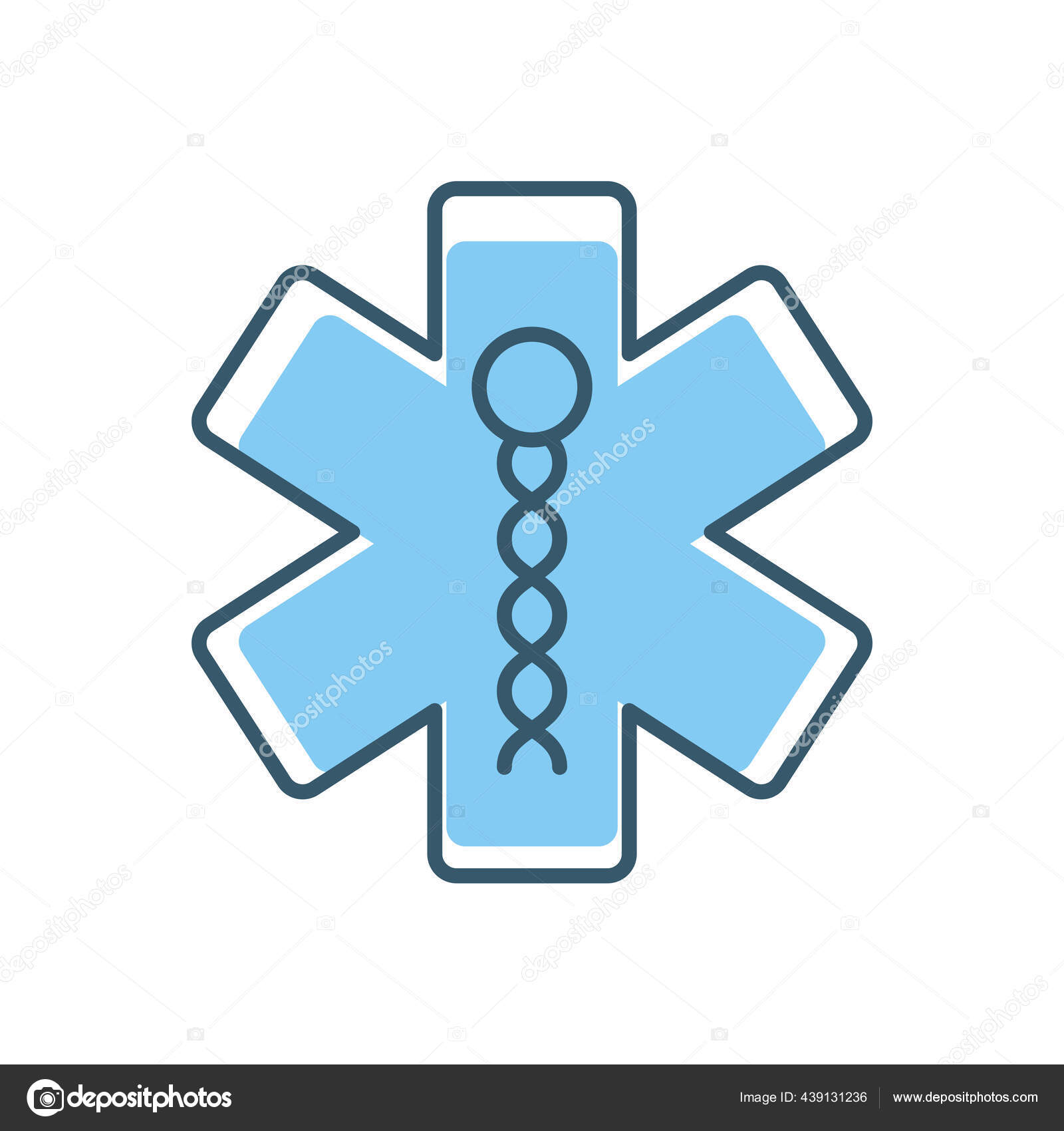 Life star on a white background Stock Vector by ©grgroupstock 439131236