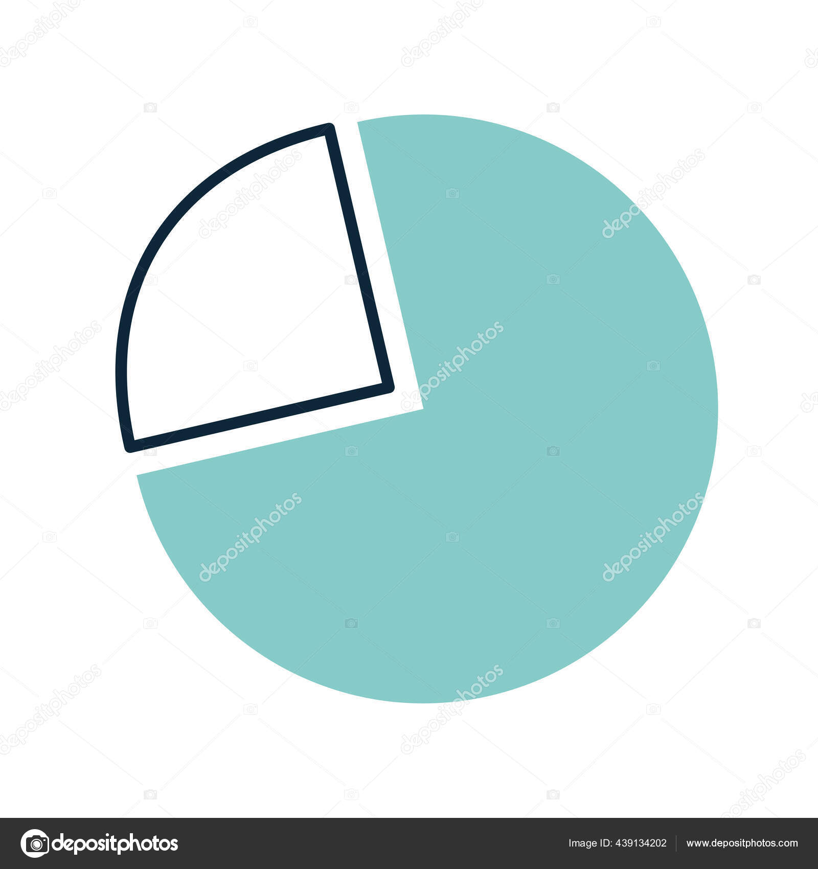 Statistics with cake form and blue color Stock Vector by ©grgroupstock ...