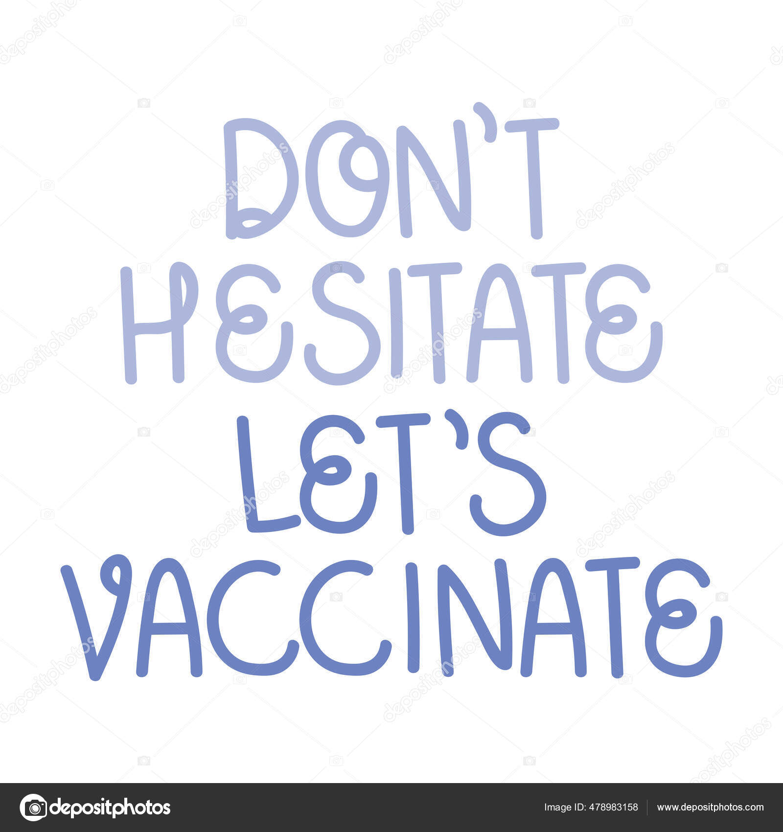 Dont hesitate lettering Stock Vector by ©grgroupstock 478983158