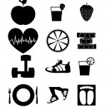 Healthy lifestyle poster, dieting, fitness and nutrition. Stock Vector Image by ©Introwiz #162176210