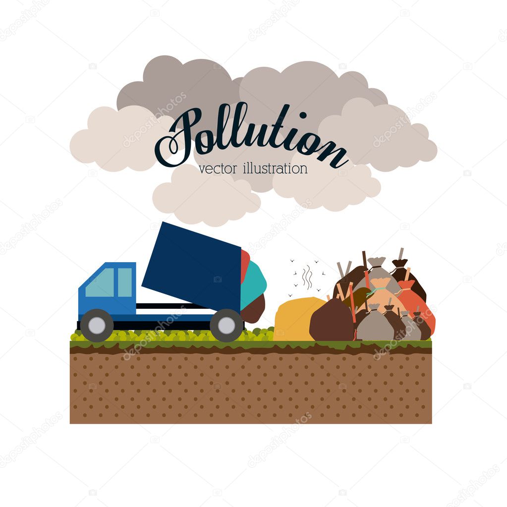 Pollution design,vector illustration. Stock Vector by ©grgroupstock ...