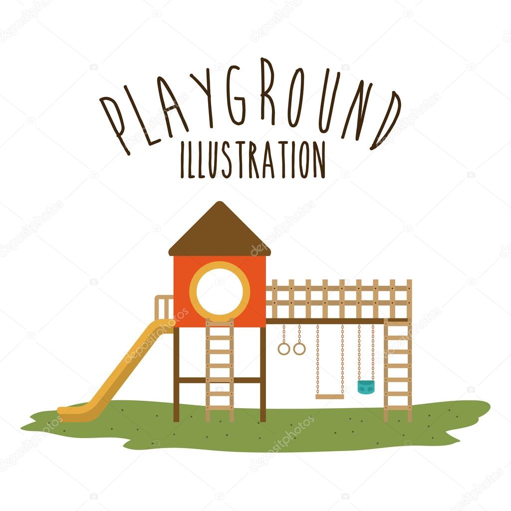 Playground design, vector illustration. Stock Vector Image by ...