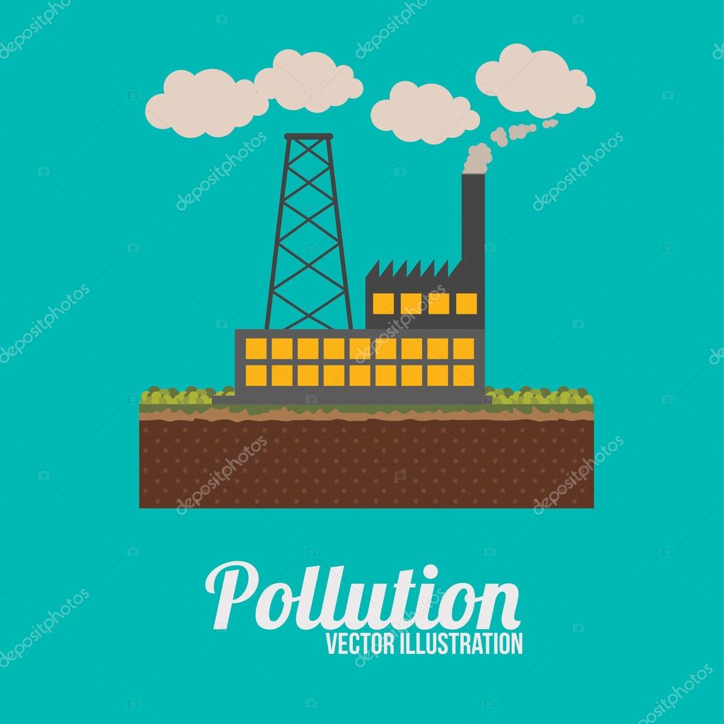 Pollution design, vector illustration. Stock Vector by ©grgroupstock ...
