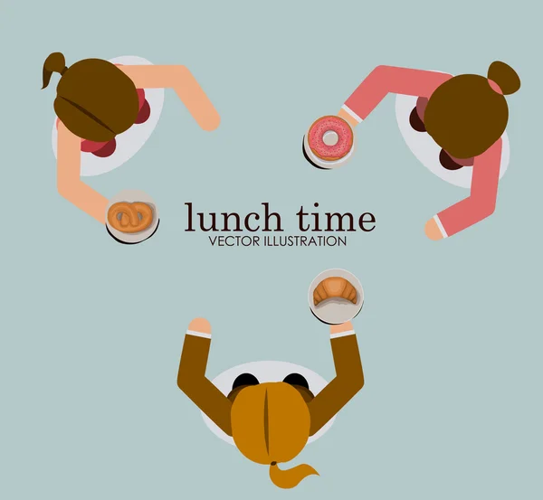 ᐈ Lunch time stock icon, Royalty Free lunch time graphics vectors ...