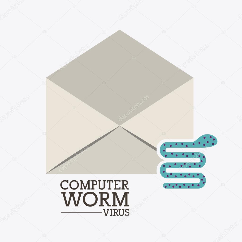 Computer worm design Stock Vector Image by ©grgroupstock #69414851