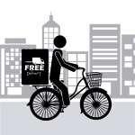 Delivery Man Postman Courier Post Stick Figure Pictogram Icon Stock ...
