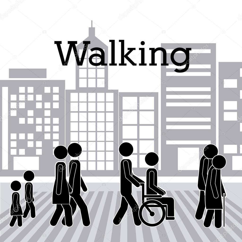 Walking design Stock Vector Image by ©grgroupstock #72679849