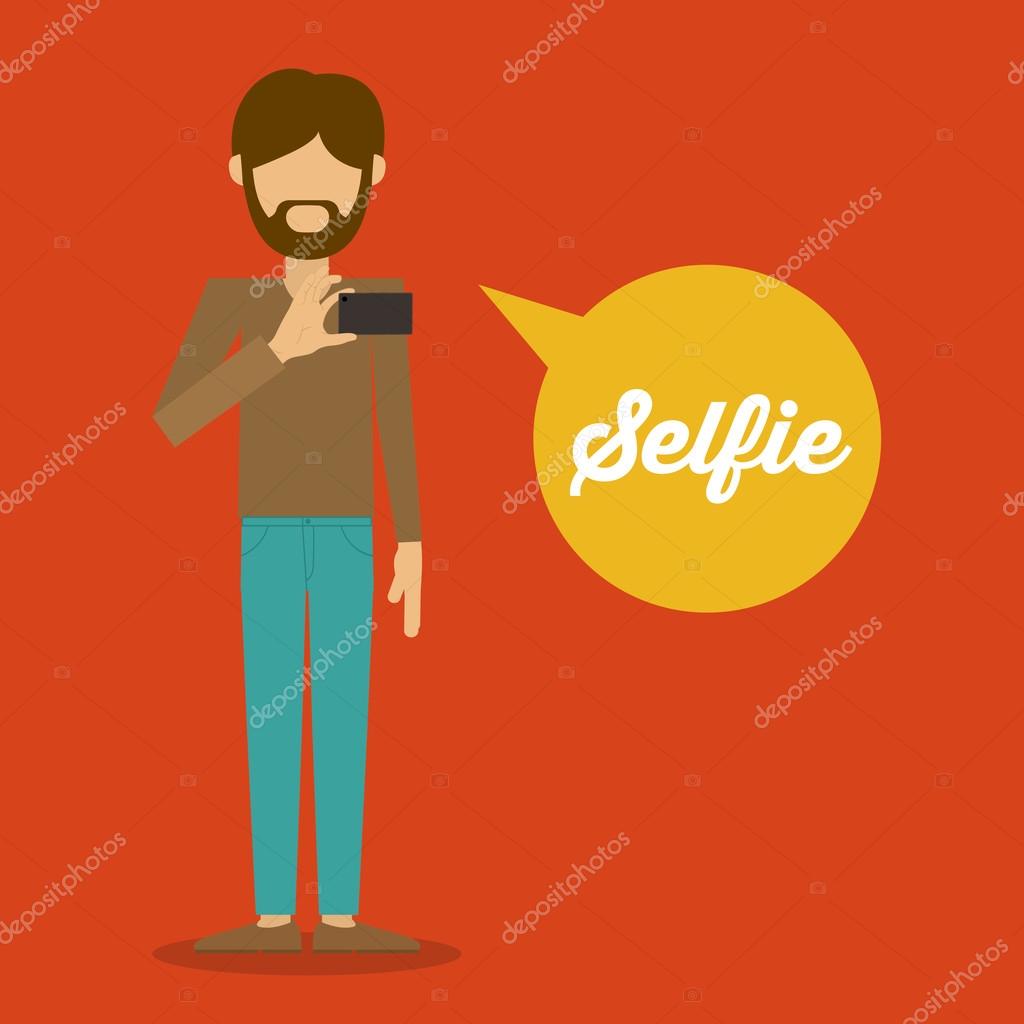 Selfie design Stock Vector by ©grgroupstock 74572335