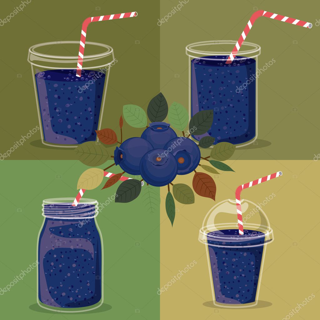 Blueberry juice Stock Vector by ©grgroupstock 75562105