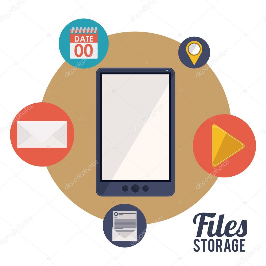 File storage design Stock Vector by ©grgroupstock 75589699