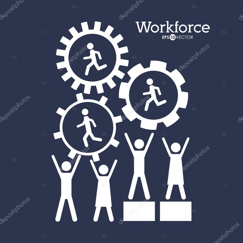 Workforce design Stock Vector by ©grgroupstock 77032371